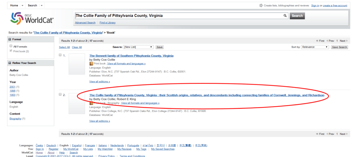 How To Use WorldCat For Your Genealogy Research - Are You My Cousin?