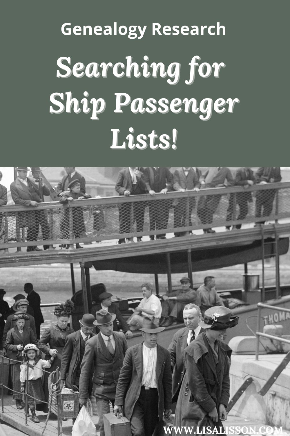 Sailing Through History: The Power of Ship Passenger Lists - Are You My Cousin?