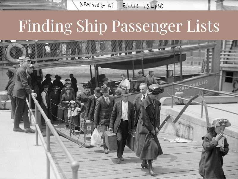 Sailing Through History: The Power of Ship Passenger Lists - Are You My Cousin?